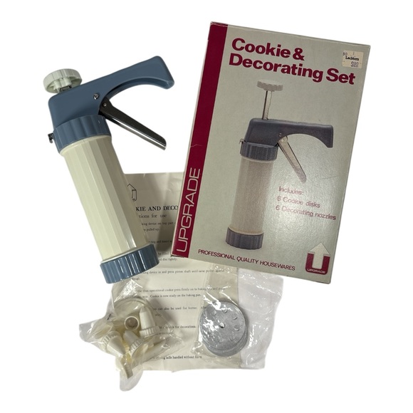 Upgrade | Kitchen | New Vintage Upgrade Cookie Press Icing Set 6 Discs ...